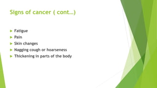 Cancer.pptx | Cancer | Diseases and Conditions