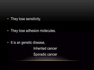Cancer introduction Types and spread treatment | PPT