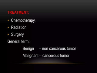 Cancer introduction Types and spread treatment | PPT