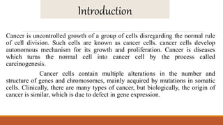 Introduction & Description on Cancer.pptx