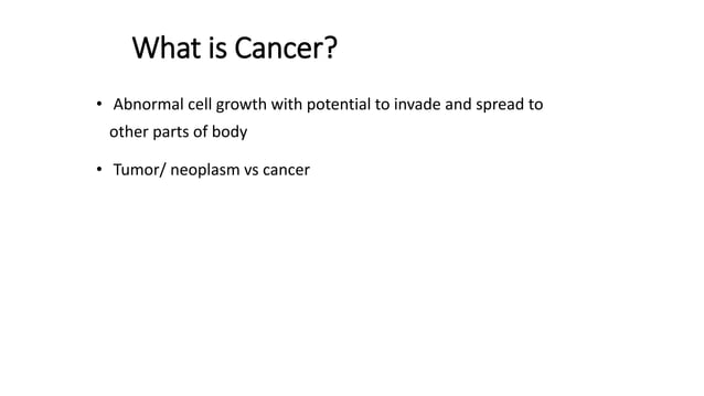 Cancer and relate definition and information | PPTX | Cancer | Diseases ...