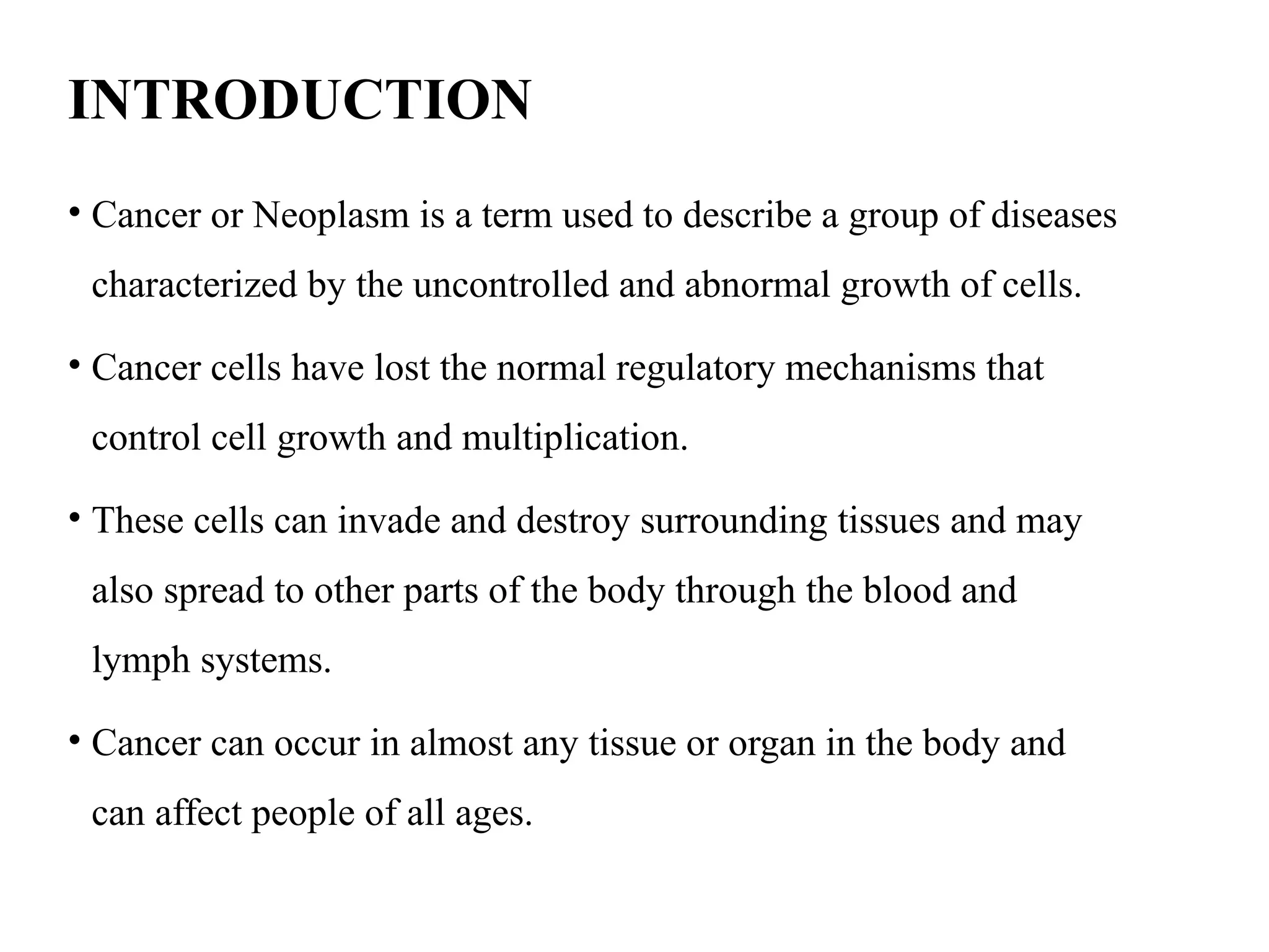 CANCER.pptx cancer is vry dangerous disease | PPTX