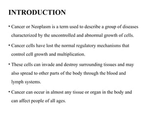 CANCER.pptx cancer is vry dangerous disease | PPT