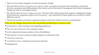Cancer’ is characterised by uncontrolled multiplication and spread of ...