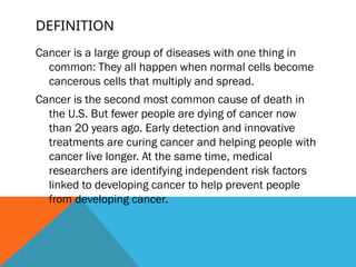 CANCER and nursing management .pptx