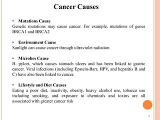 Cancer Types, Causes,Complications, Prevention | PDF