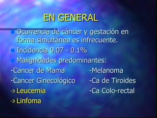 CANCER HEMATOLOGICO Y GESTACION | PPS