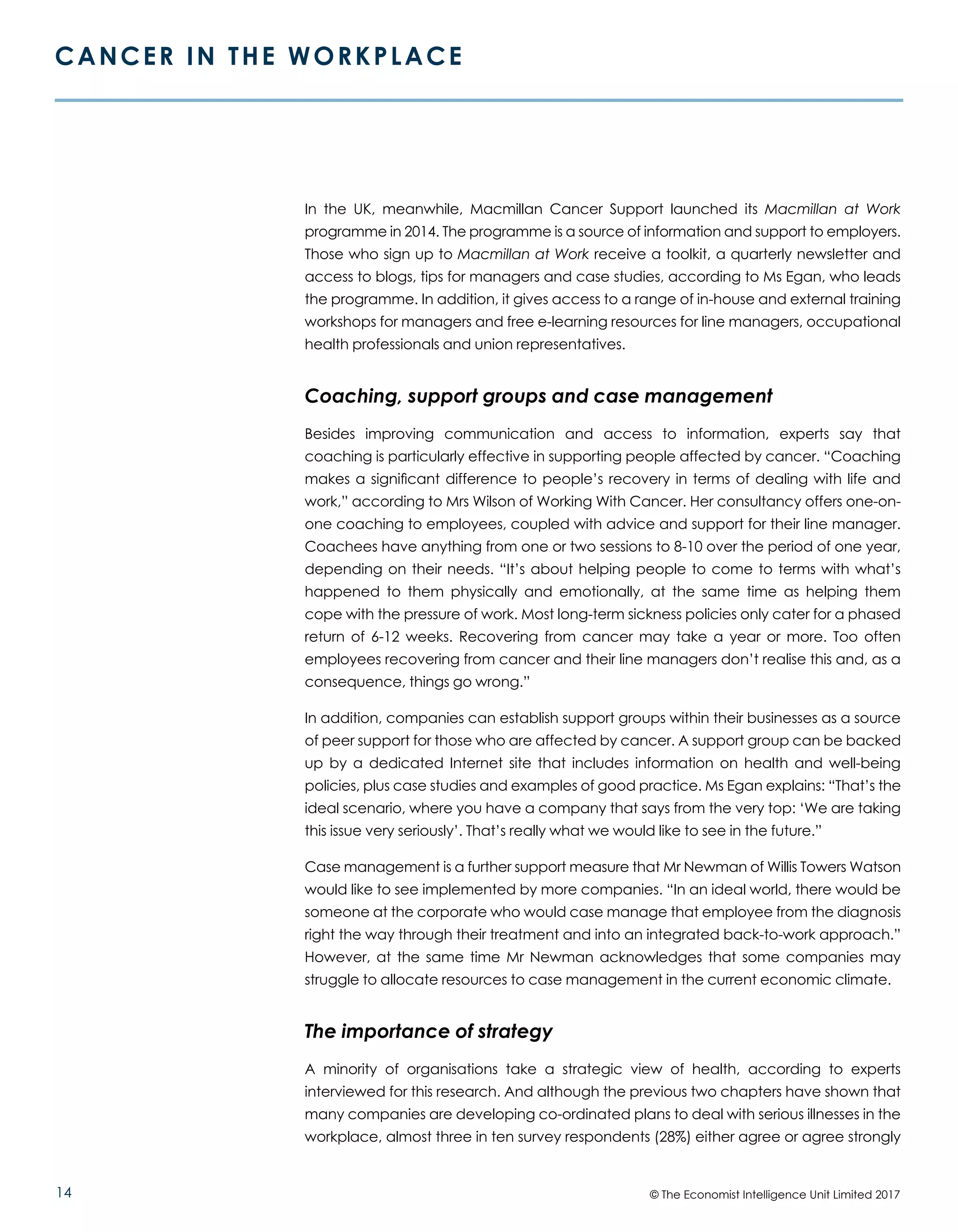 Cancer in the workplace | PDF