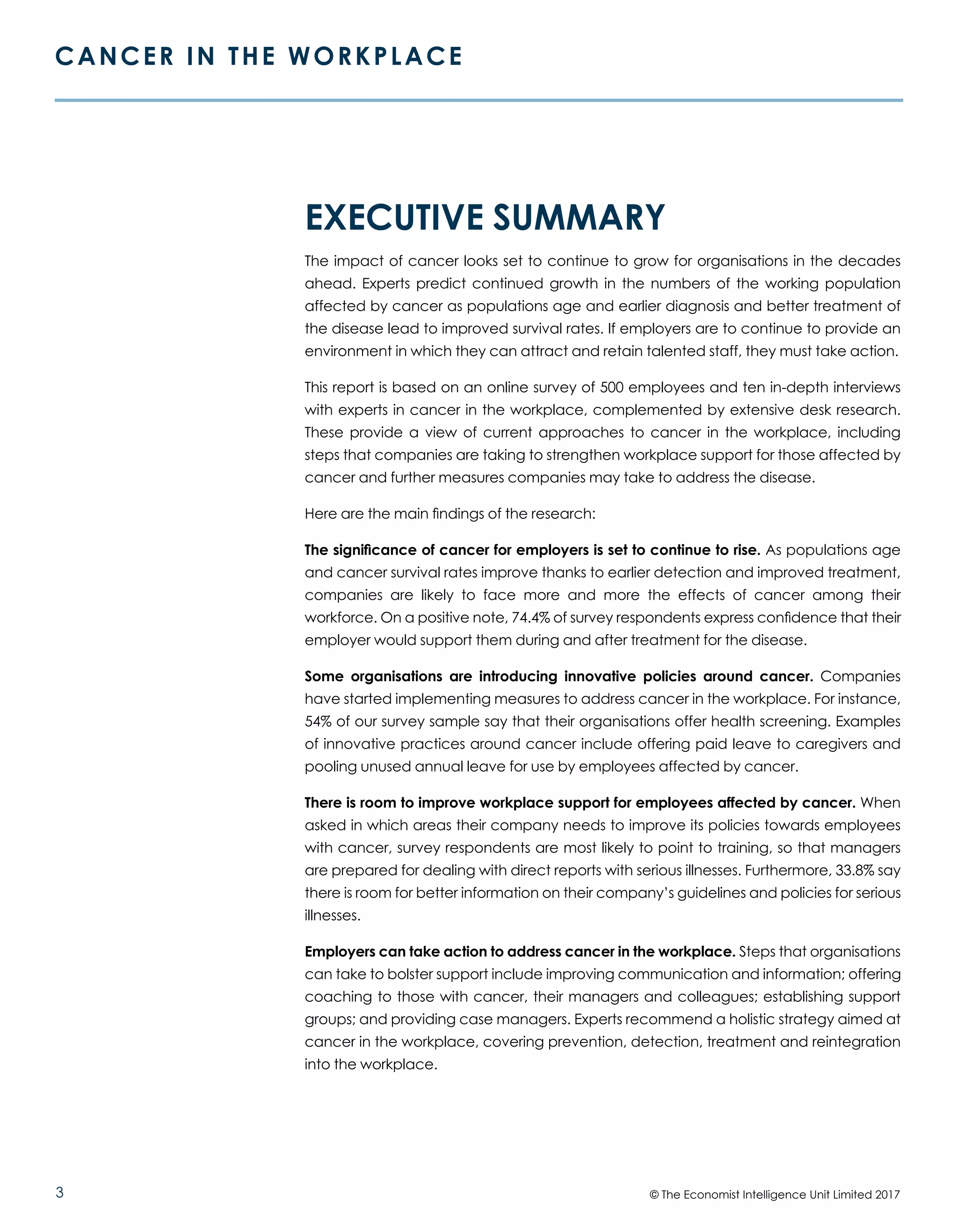 Cancer in the workplace | PDF