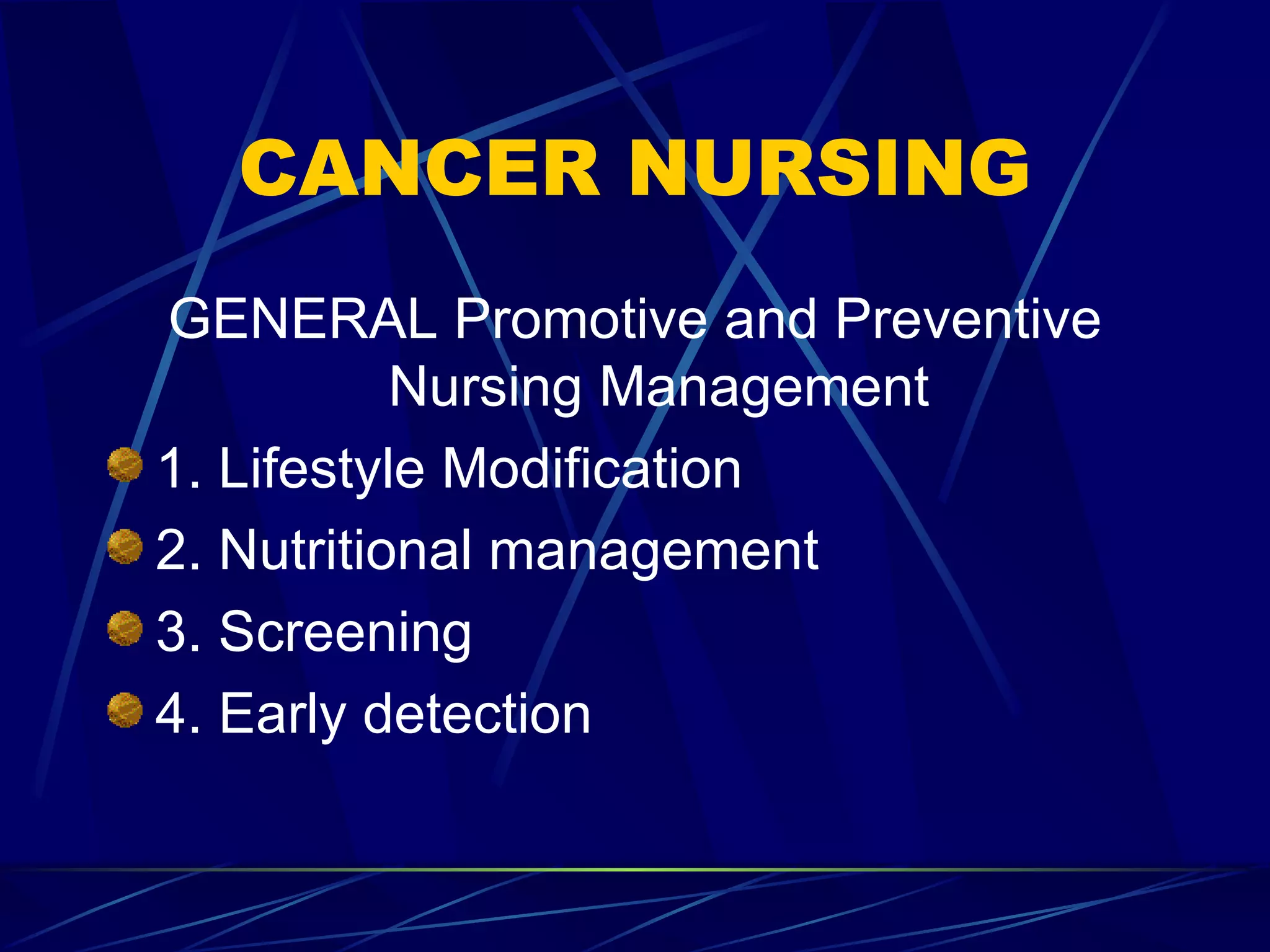 Cancer Nursing | PPT