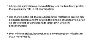 Cancer-powerpoint-Cell and Molecular Biology | PPTX