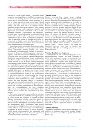 Cancer related fatigue | PDF