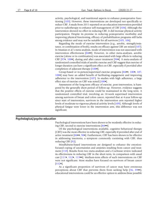 Cancer-Related Fatigue fatiga realcionada acancer | PDF