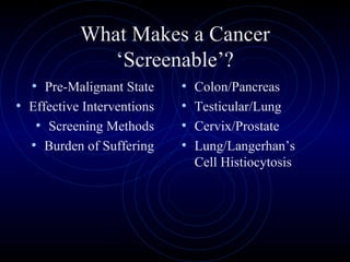 Cancer Screening | PPT