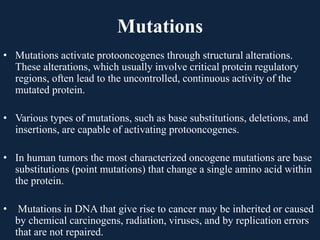 Cancer and Oncogenesis | PPTX