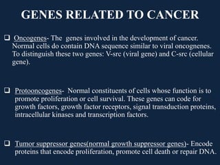 Cancer and Oncogenesis | PPTX