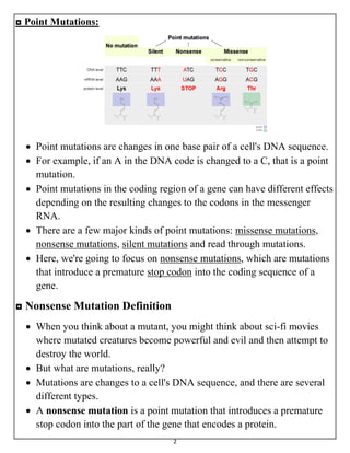 Point Mutation Definition
