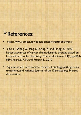 Recent advancement in cancer treatment.. | PPTX