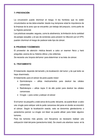 Cancer al aparato reproductor masculino | DOCX