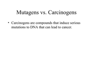 Cancer and Carcinogens: Its development and mechanisms.ppt | Cancer ...