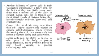 Cancer and cell cycle, how they play a part in it | PPT