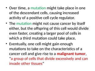 Introduction to Cancer and its Cell Cycle | PPTX
