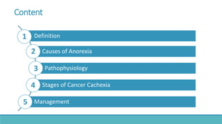 Cancer anorexia cachexia 23rd nov 2017 (1) | PPTX