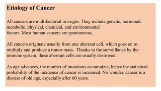Cancer Biochemistry.pptx oncogenif factors | PPTX