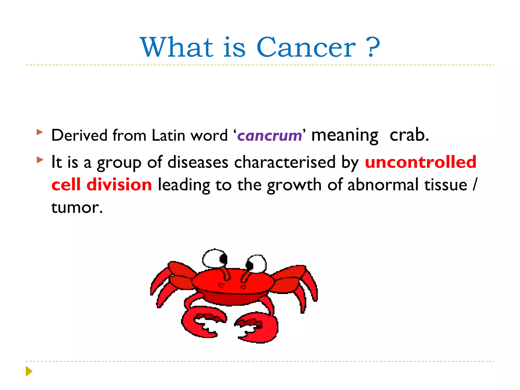 Cancer biology | PPT