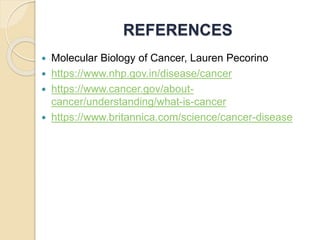 Cancer biology | PPTX