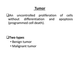 cancer biology introduction and features of cancer.pptx
