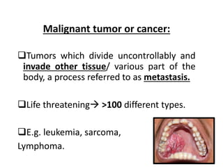 cancer biology introduction and features of cancer.pptx