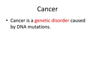 Cancer Biology | PPTX