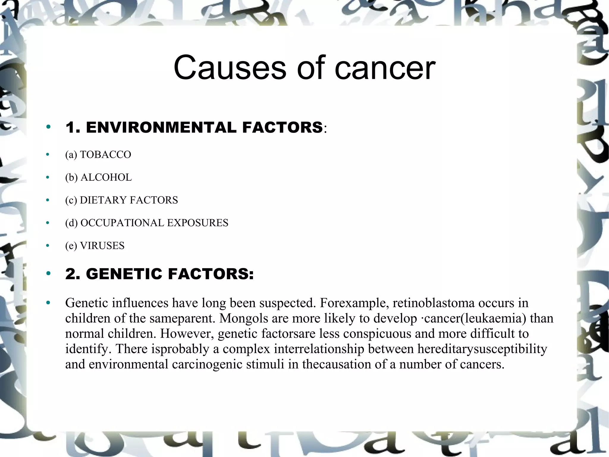Cancer policy and program | ODP