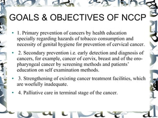 Cancer policy and program | ODP