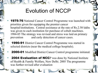 Cancer policy and program | ODP