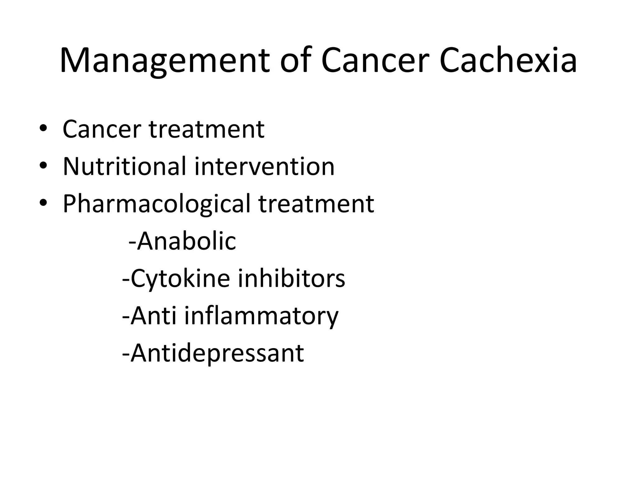Cancer cachexia | PPTX