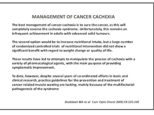 Cancer cachexia | PPTX