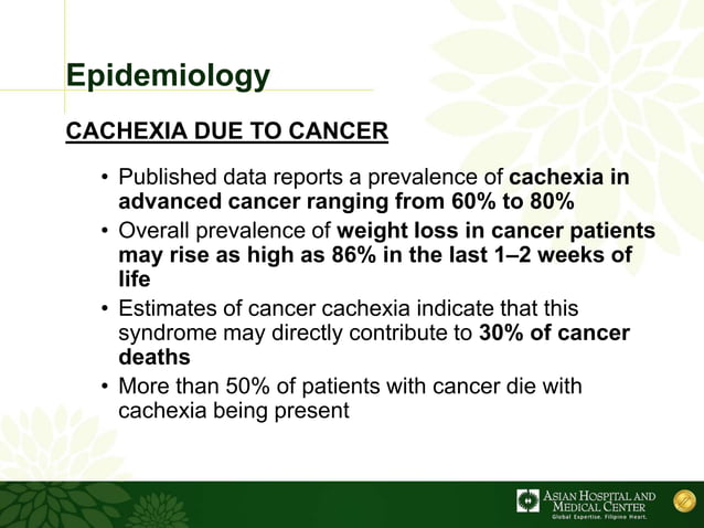 Cancer cachexia | PPTX | Cancer | Diseases and Conditions