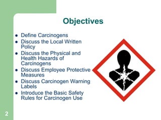 Cancer Causing Chemicals HSE Presentation HSE Formats.PPT