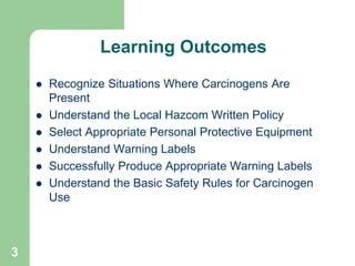 Cancer Causing Chemicals HSE Presentation HSE Formats.PPT