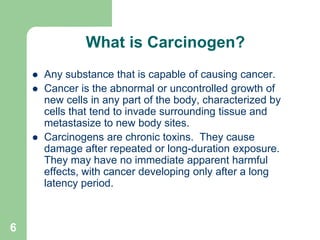 Cancer Causing Chemicals HSE Presentation HSE Formats.PPT