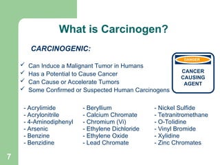 Cancer Causing Chemicals HSE Presentation HSE Formats.PPT