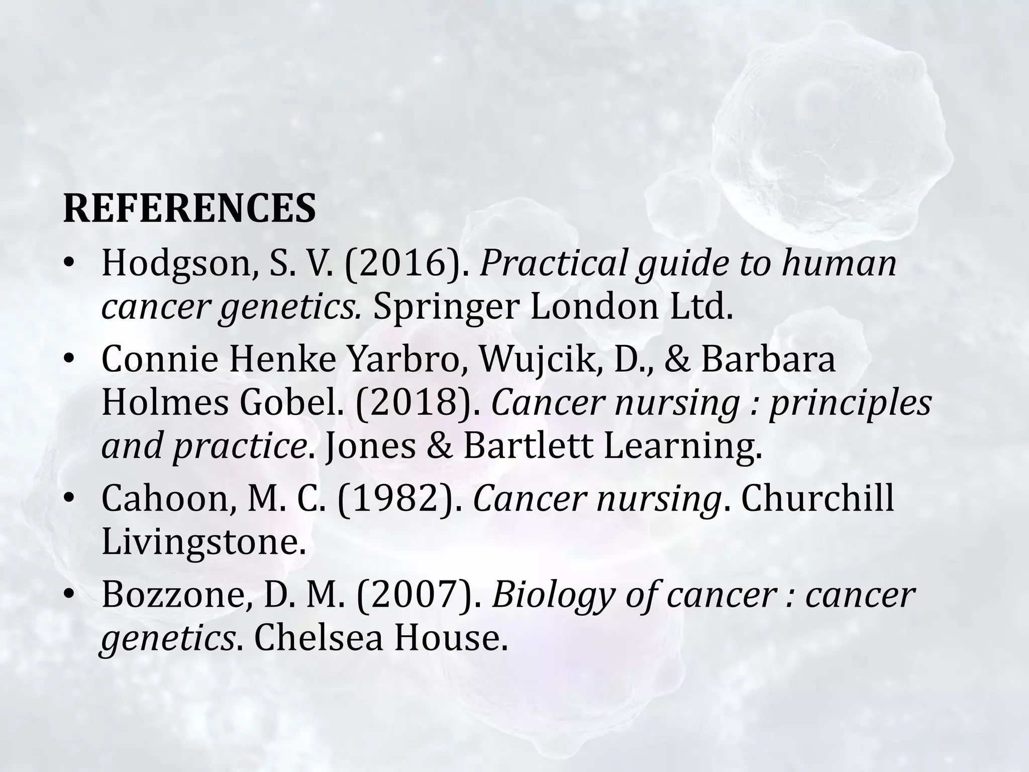 Cancer cell biology | PDF
