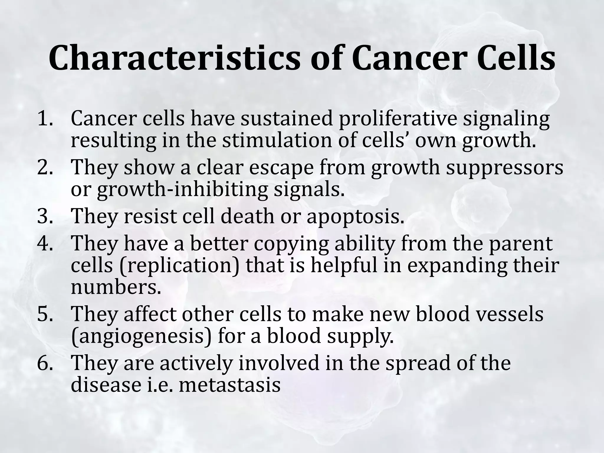 Cancer cell biology | PDF