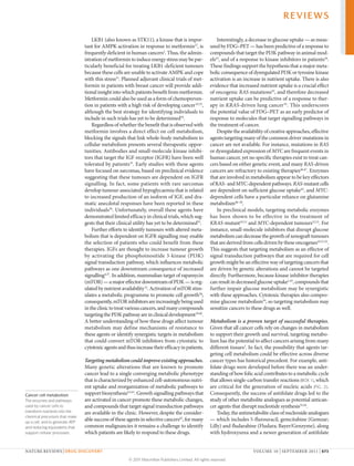 Cancer cell metabolism | PDF