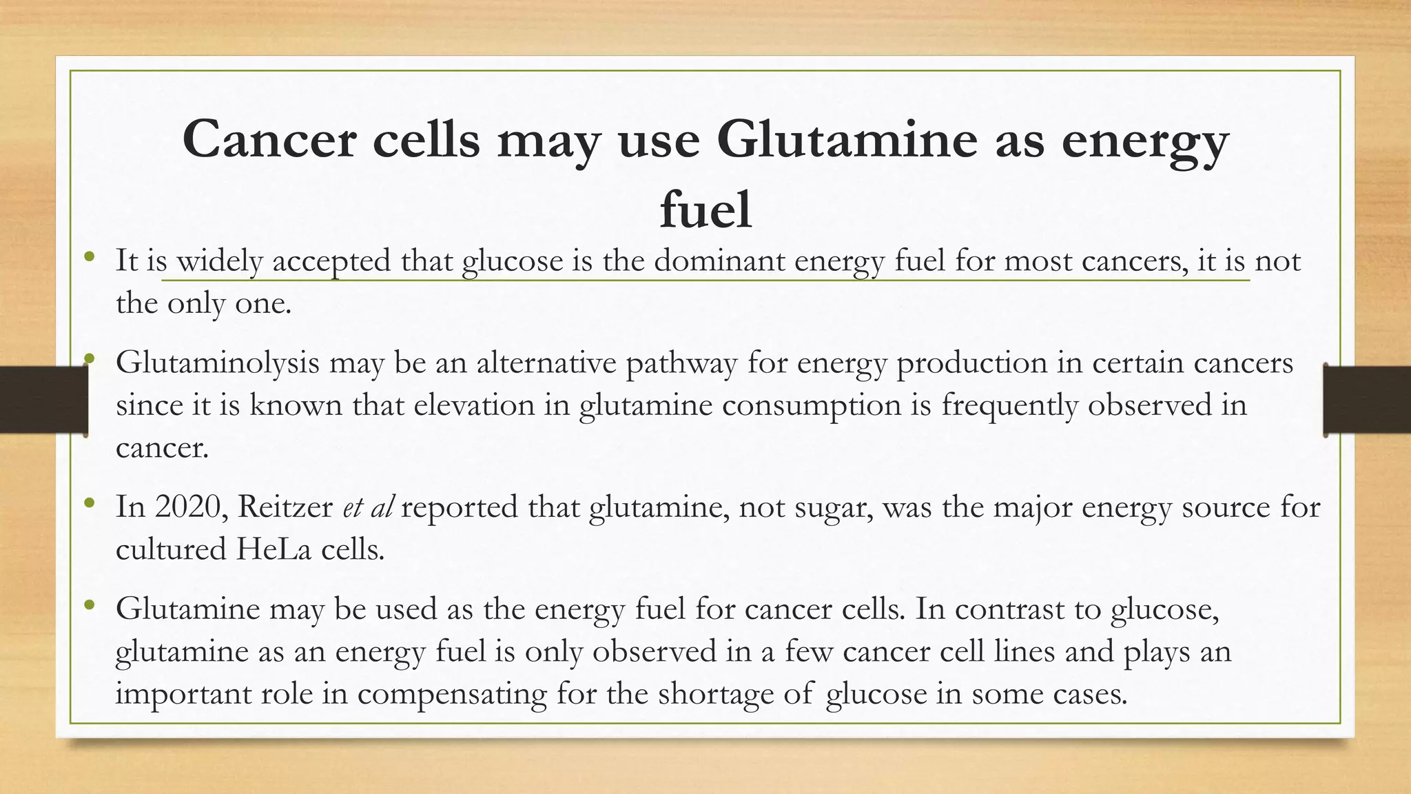 Cancer cell metabolism | PDF