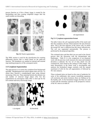 Cancer cell segmentation and detection using nc ratio | PDF
