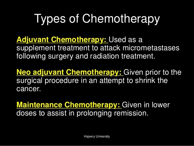 Cancer chemotherapy