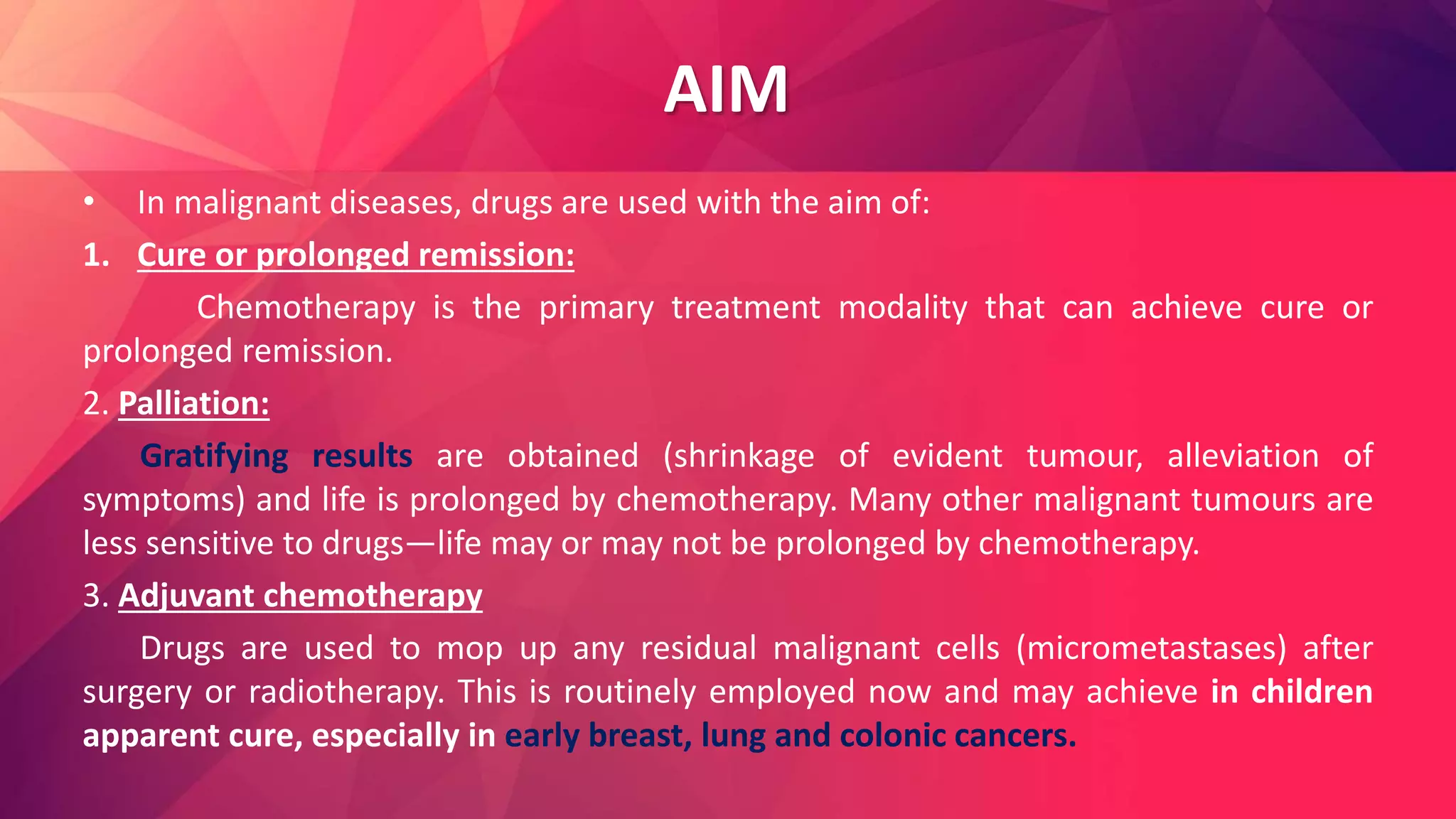Cancer chemotherapy- General Introductionpptx | PPTX